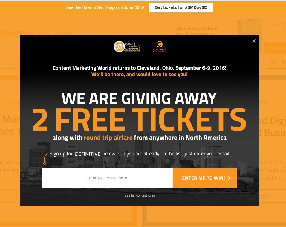 4 Examples Of Effective Popups That Increase Conversions - Pinch Of Social